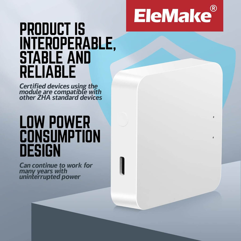 Elemake Smart ZigBee Hub, Tuya Bluetooth Gateway, Only Support ZigBee Tuya Device, Wi-Fi Gateway ...