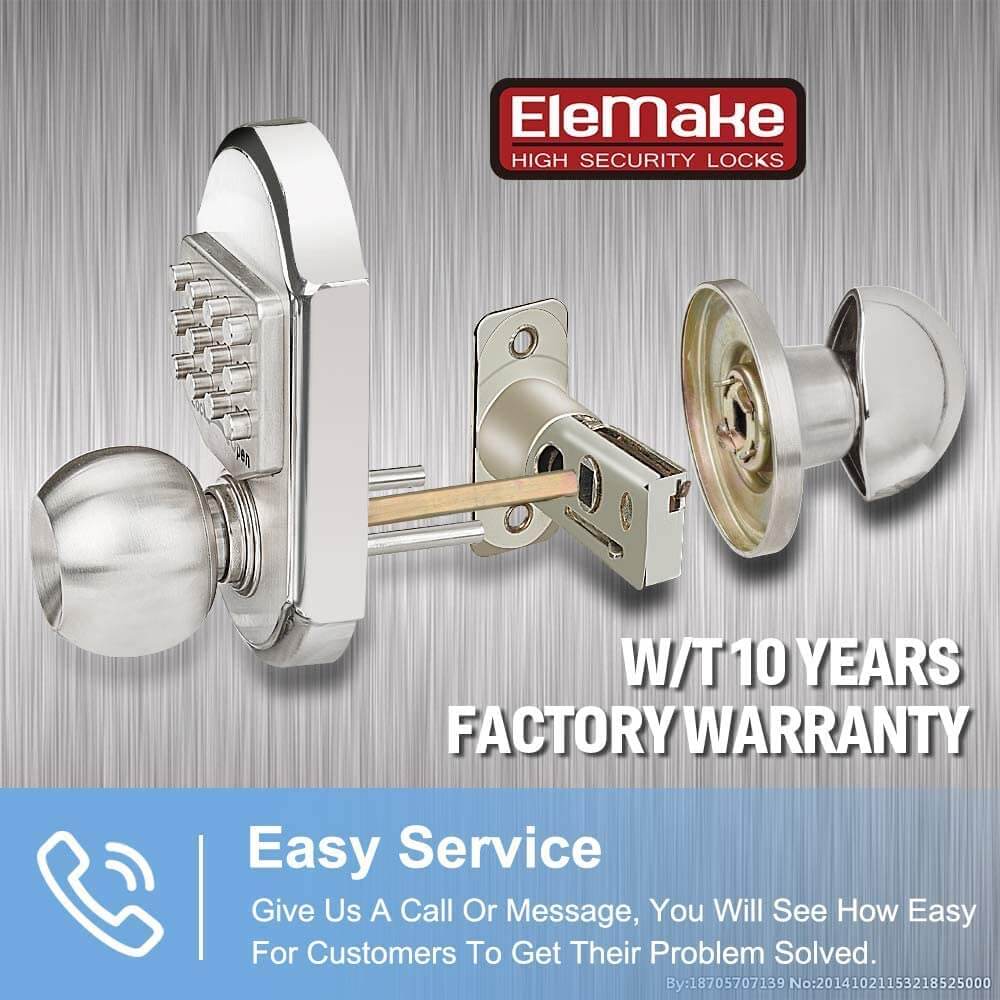 Elemake Keyless Entry Door Lock with Keypad Keyless Deadbolt Lock ...