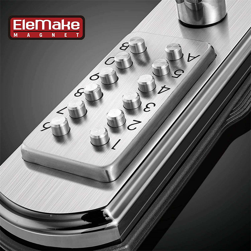 Elemake Keyless Entry Door Lock with Handle - Mechanical Lock with ...